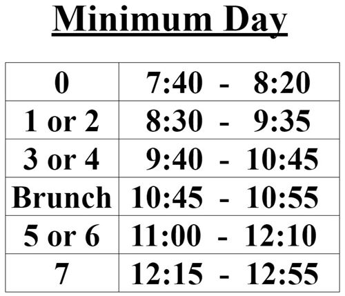 Sequoia High School - Bell Schedule
