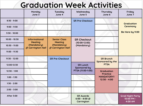 Sequoia High School - Graduation Activities